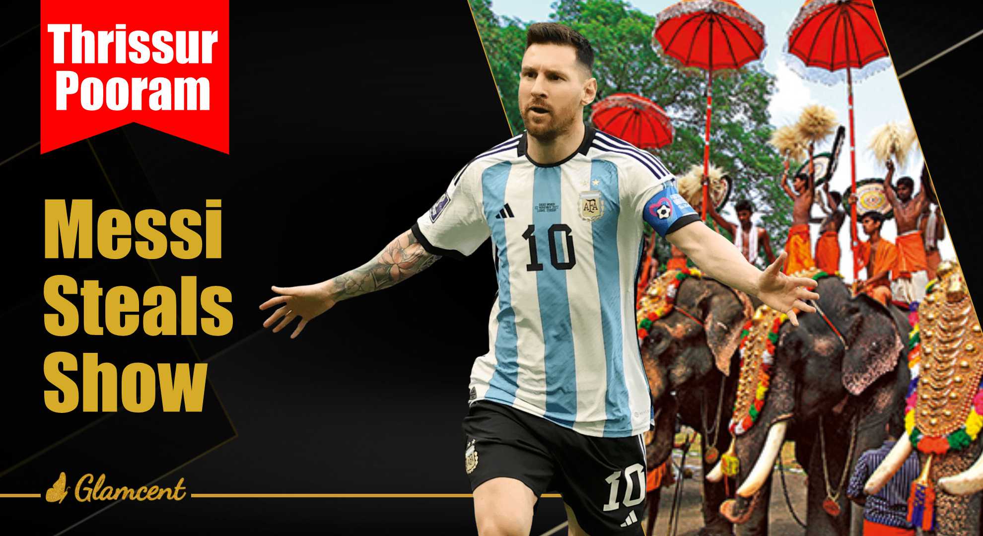 Lionel Messi steals the show at Kerala's Thrissur Pooram